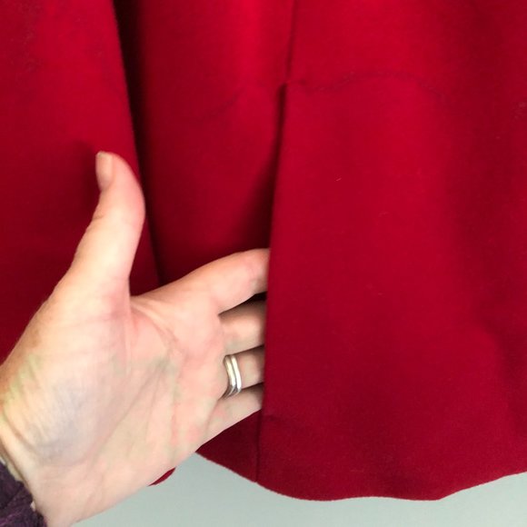 August Max | Jackets & Coats | August Max Woman X Red Wool Zip Up ...